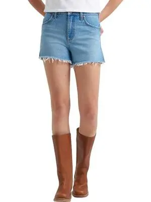 Wrangler High Waisted Denim Cutoff Shorts - Riyah