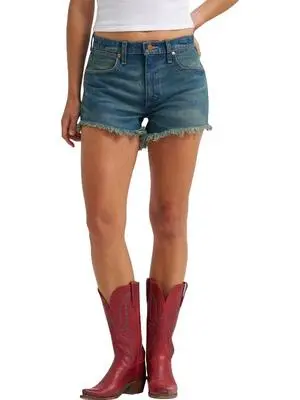 Wrangler Western Cutoff Denim Shorts - Stormy