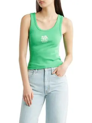 Rip Curl Rib Crop Tank - Green