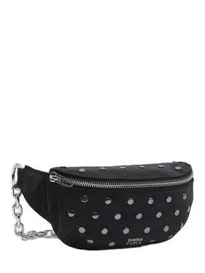 Bimba Y Lola Nylon Bumbag With Chain Strap - Black