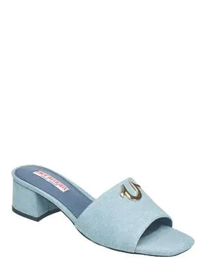 True Religion Single Strap Block Heel - Blue