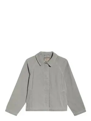 Marine Layer Olivia Crop Cotton Jacket - Shadow
