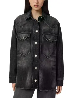 ALLSAINTS Bryn Buttoned Pocket Shirt - Black