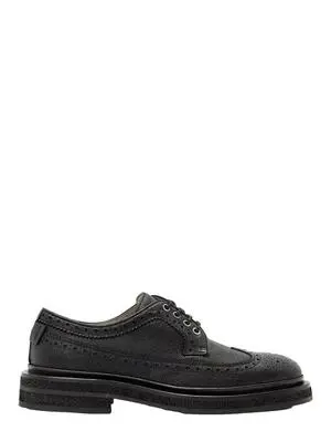 ALLSAINTS Escher Brogue Lace-up Shoes - Black