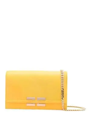 Elisabetta Franchi Logo Plaque Satchel - Yellow