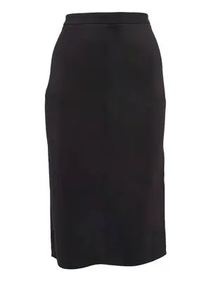 Elisabetta Franchi Straight Midi Skirt - Black