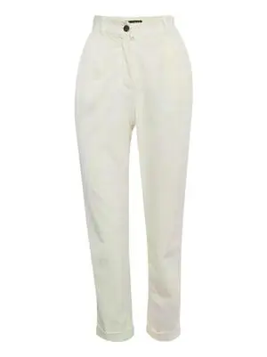 Dolce & Gabbana Crepe Trousers - Neutrals