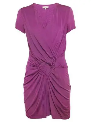 Etro Pleated Mini Dress - Purple