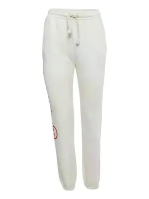 Gucci Logo Print Cotton Trousers - White