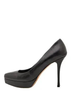 Gucci Leather 115mm Platform Stiletto Pumps - Black