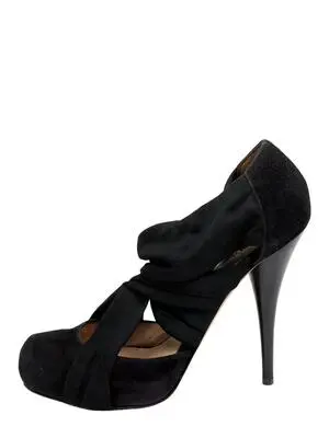 Fendi 125mm Suede Pumps - Black