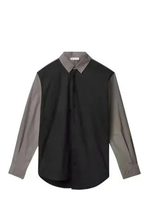 APPLIED ART FORMS Pm1-5 Panelled Shirt - Black