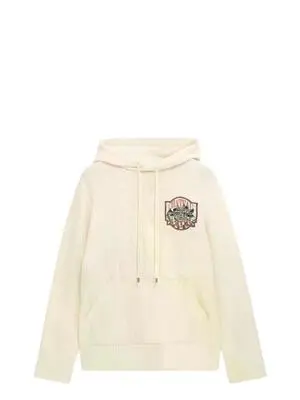 Amiri Logo-embroidered Hoodie - Neutrals