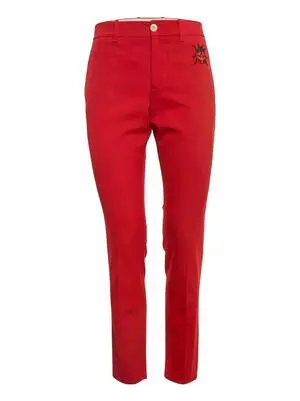 Gucci Ladybug Straight-leg Trousers - Red
