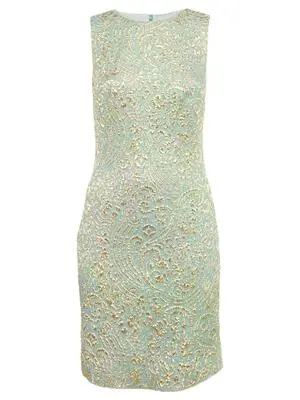 Dolce & Gabbana Brocade Silk Dress - Blue