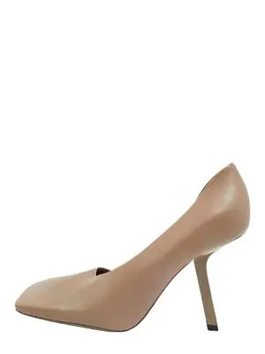 Balenciaga Void D'orsay Leather Pumps - Brown