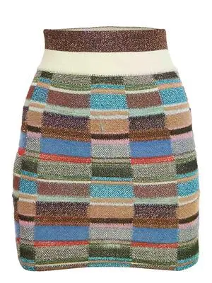 MISSONI Knit Lurex Mini Skirt