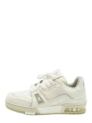 LOUIS VUITTON Calf Leather Low-top Sneakers - White