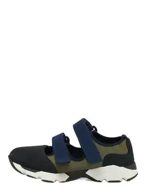 Marni Round-toe Strap Sneakers - Black