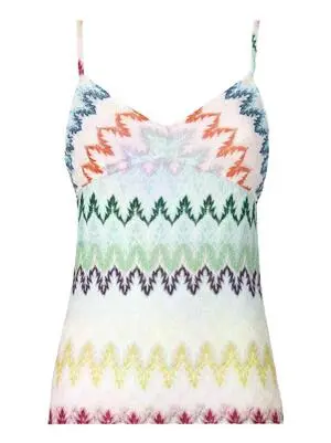 MISSONI V-Neck Zig-Zag Top
