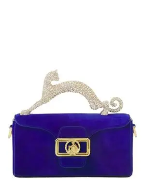 LANVIN Embellished Animal Chain Tote - Blue