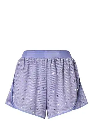 Pinko Sequin-embellished Shorts - Purple