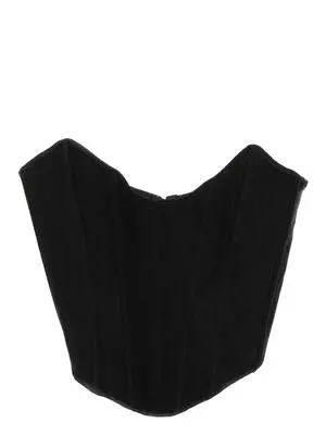 Kiki De Montparnasse Tuxedo Corset - Black