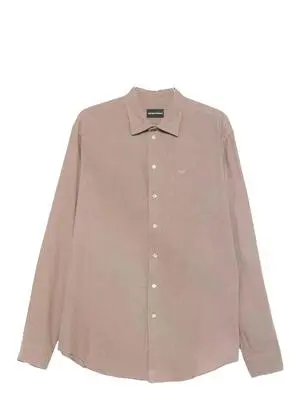 Emporio Armani Button Linen Shirt - Neutrals