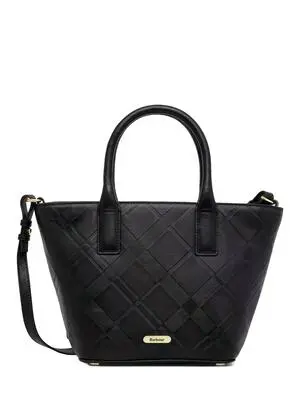 Barbour Deboss Quilted Tote Bag - Black