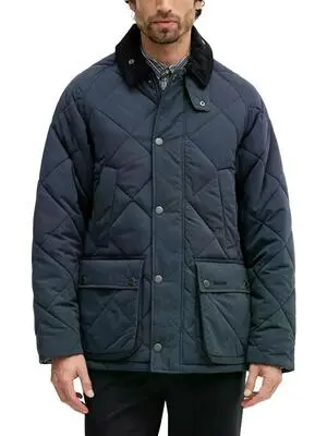 Barbour Quilted Corduroy-collar Jacket - Blue