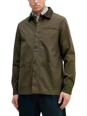 Barbour Corduroy Collar Pocket Shirt - Green