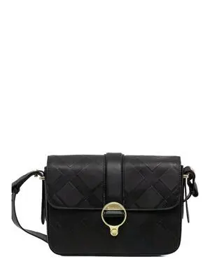 Barbour Debossed Buckle Cross Body Bag - Black
