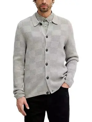 BARBOUR Falton Check Button Cardigan