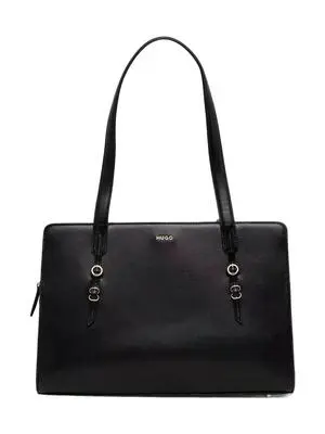 Hugo Logo-plaque Tote - Black