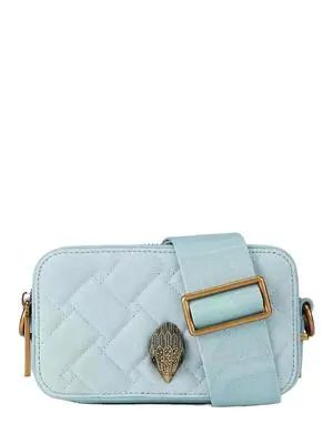 Kurt Geiger Quilted Emblem Satchel - Blue