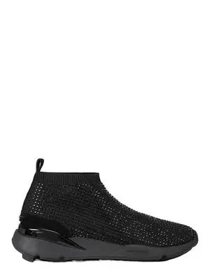 Kurt Geiger Embellished Slip-on Sneakers - Black