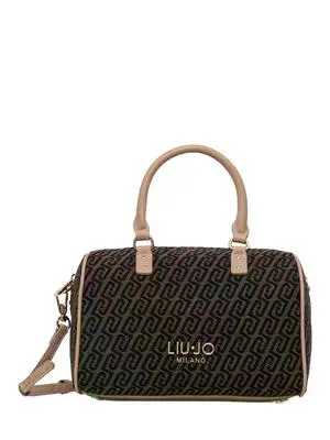 Liu Jo Patterned Top Handle Tote Bag - Brown