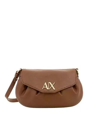 Armani Exchange Logo Cross-body Bag - Brown