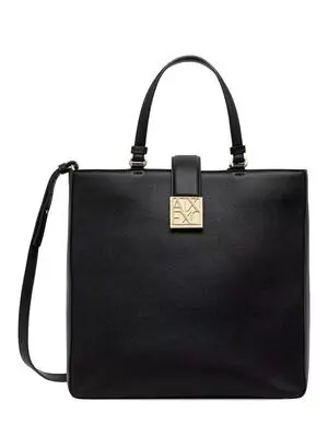 Armani Exchange Logo-plaque Tote - Black