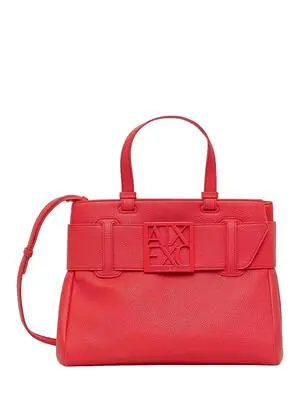 Armani Exchange Belt-detail Tote - Red
