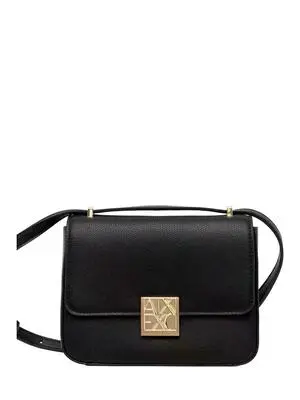 Armani Exchange Logo-plaque Cross-body Bag - Black