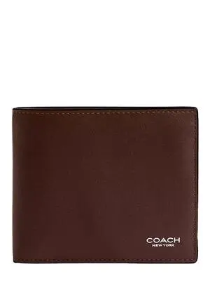 COACH Coach Slim Billfold Wallet Brown