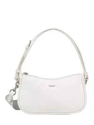 Dkny Logo-plaque Shoulder Bag - White