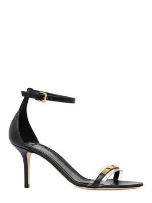 Elisabetta Franchi Buckled Logo Detail Sandals - Black