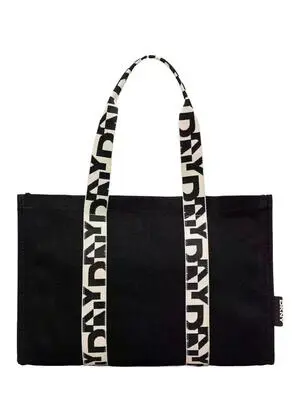 Dkny Logo-strap Tote Bag - Black