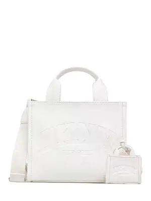 Dkny Logo-Embossed Tote White