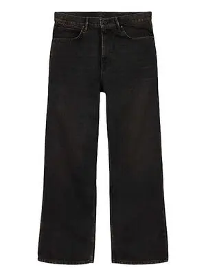 ALLSAINTS Lenny Wide-leg Denim Jeans - Overdyed Brown