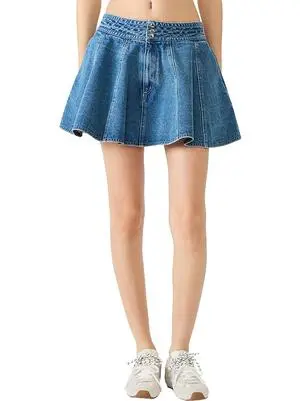 Steve Madden Lilliany Denim Skirt - Aruba Blue