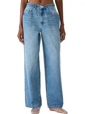 Steve Madden Sydnee High Rise Bootcut Jeans - Aruba Blue