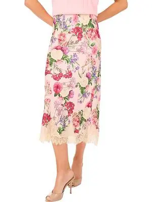 TED BAKER LONDON Edith Lace Trim Skirt